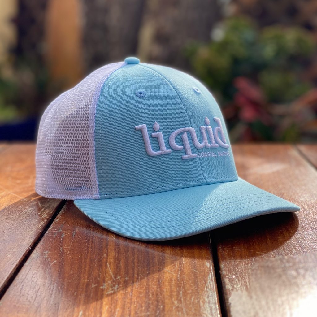 Liquid Hat - Coral & White - Liquid Coastal
