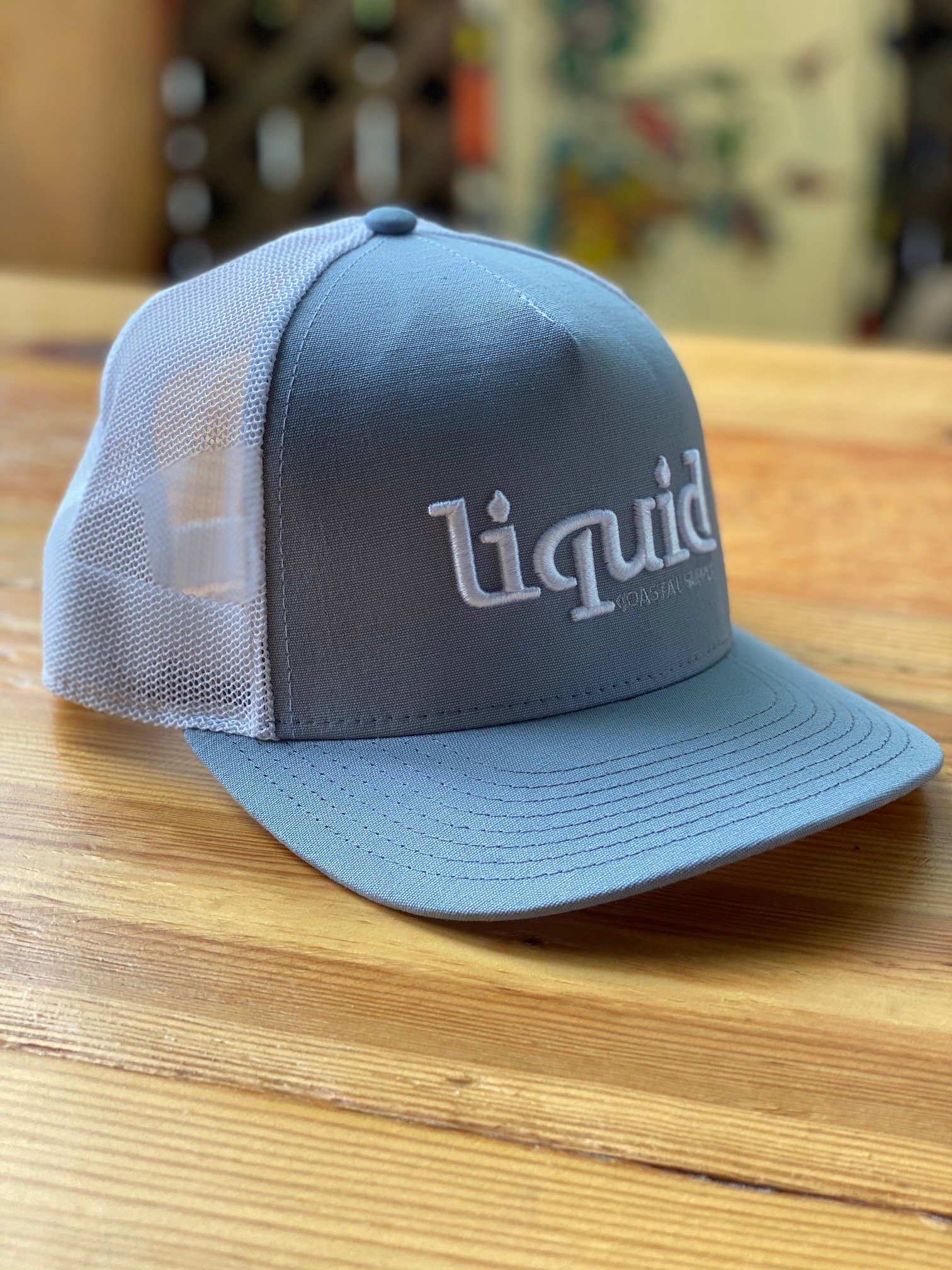 Liquid Cork Brim Hat - Seafoam Green & White - Liquid Coastal